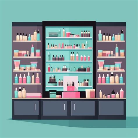 Premium Ai Image There Is A Large Shelf With Bottles And Bottles Of