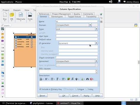 PostgreSQL Su Uso Con Visual Paradigm KS WP