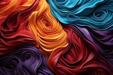 Premium Ai Image Vibrant Concentric Pattern On Fabric Premium Ai Image Vibrant Concentric Pattern On Fabric