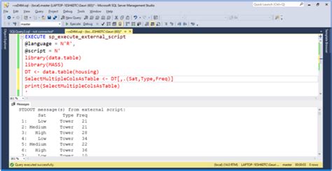 Processing External Data With SQL Server And R