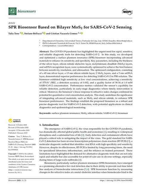 Biosensors V2 Pdf Surface Plasmon Resonance Biosensor