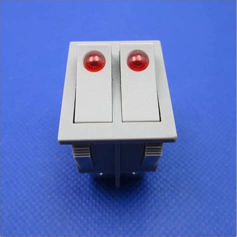 Gibolea Rocker Switch 2pcs Button Rocker Switch Double