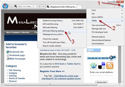 How To Block Advertisements In Internet Explorer 9 Megaleecher Net