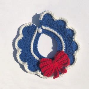 Sailor Moon Red Bow Knitted Crochet Necklace Decorative Etsy