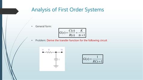 Time Response Analysis Pptx Physics Science