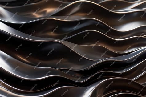 Premium Photo Smooth Flowing Liquid Metal Waves Texture Abstract Background Wallpaper