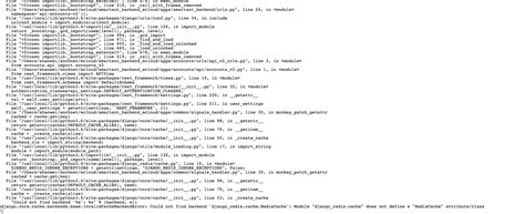 Django Core Cache Backends Base Invalidcachebackenderror Could Not