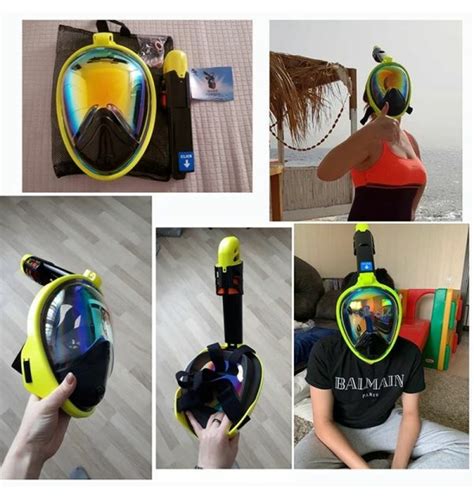 수중 스쿠버 다이빙 마스크 김서림 방지 풀 페이스 전문 스노클링 세트 미끄럼 링 티몬