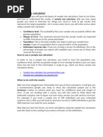 Raosoft Sample Size Calculator Guide Pdf Margin Of Error Sample