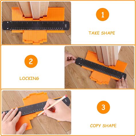 Irregular Measure Ruler Profile Gauge Duplicator Plastic Profile Gauge Duplicator Gauge With