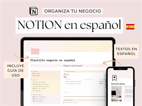 Plantilla De Notion En Español Para Negocios Y Freelancers Agenda