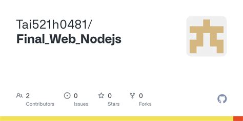Github Tai521h0481finalwebnodejs