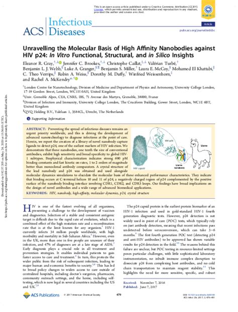 Pdf Unravelling The Molecular Basis Of High Affinity Nanobodies