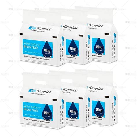 Kinetico Block Salt For Water Softeners 6 X 8kg Packs With 12 Salt