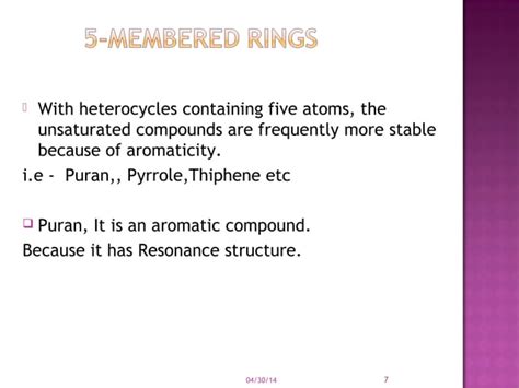 Heterocyclic Ring Ppt