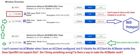 Problem Creating AC Master When AC Client Also Configured Network And Wireless Configuration