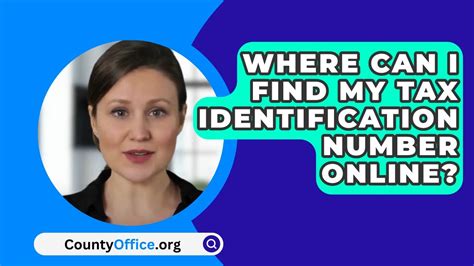 Where Can I Find My Tax Identification Number Online? - CountyOffice.org - YouTube