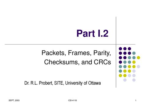 Packets Frames Parity Checksums And Crcs Ppt Download