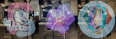 Persistence Of Vision Display 30 FPS Full RGB Color And 26 Diameter Updates Remotely Over
