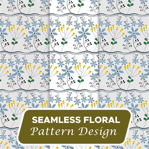 Premium Vector Seamless Floral Pattern Design