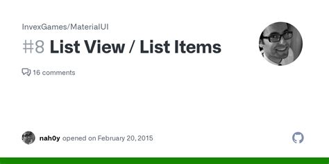 List View List Items Issue Invexgames Materialui Github