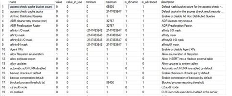 How To Get Sql Server Configuration Details