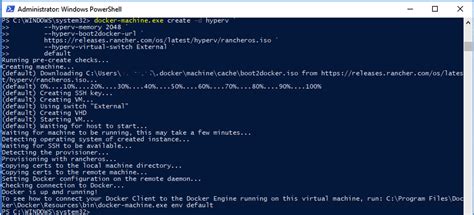 docker machine on windows server logs links notes recipes