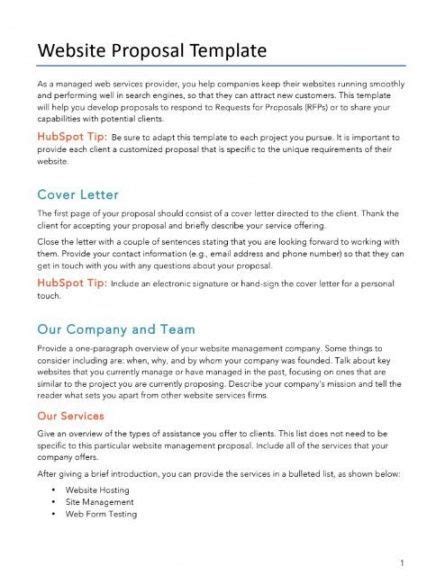 System Proposal Template