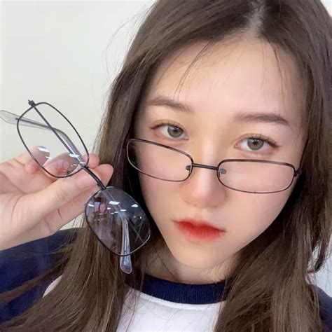 Rectangular Retro Metal Frame Glasses Full Frame Small Narrow Square