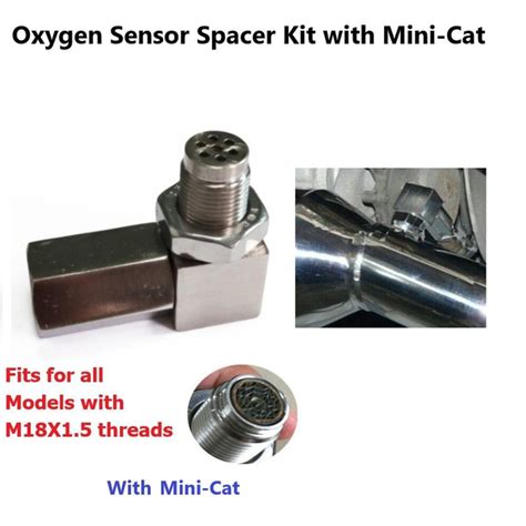90° O2 Oxygen Sensor Spacer Bung Mini Catalytic Converter Mini Cat M18 X 1 5 Wish