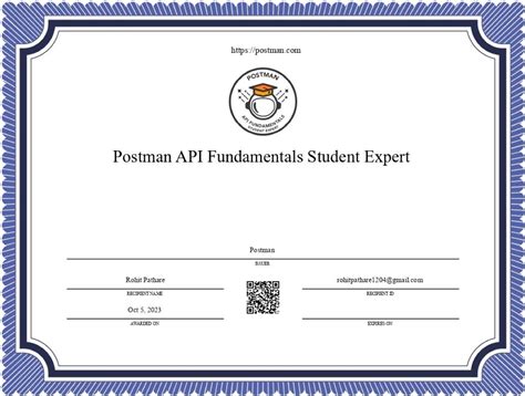 Postmancertified Apitesting Postman Rohit Pathare