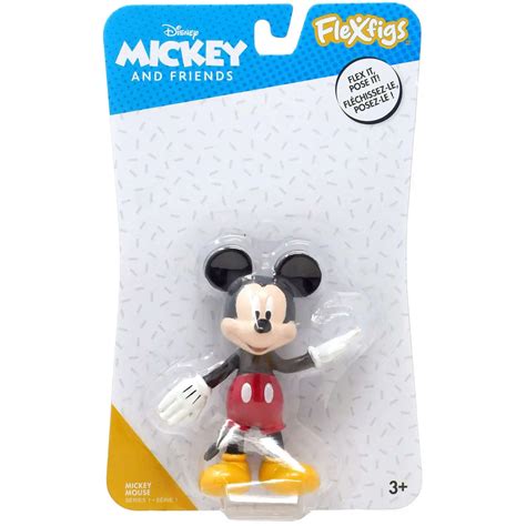Disney Mickey Friends Flexfigs Mickey Mouse Bendable Figure Tcg Toys