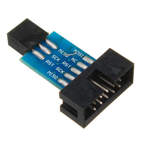 New 5pcs 10 Pin To 6 Pin Adapter Board Connector For Arduino ISP Interface Converter AVR AVRISP