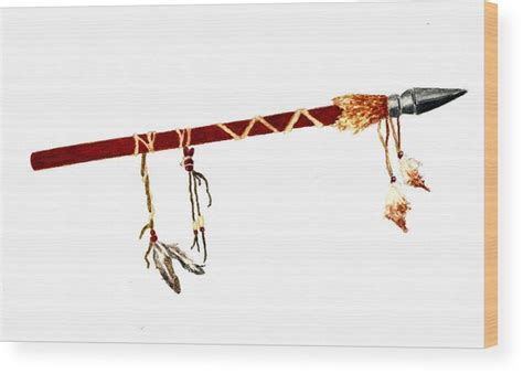 Native American Spear Drawing Indian Or Mayan Spear Exotic Ethnic