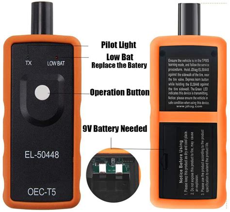 el 50448 tpms relearn reset tool for gm tire sensor programming