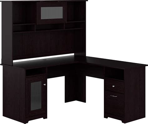 Bush Furniture Cabot L Shaped Desk With Hutch Corner Desk