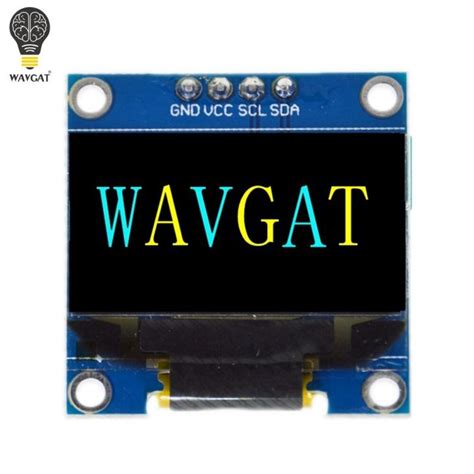 0 96 inch oled iic serial white display module 128x64 i2c ssd1306 12864 lcd screen board gnd vcc