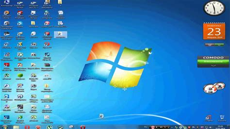 Как закрепить ярлыки на рабочем столе в Windows 7 Youtube