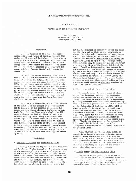 Atomic Clocks Ieee Conference Publication Ieee Xplore