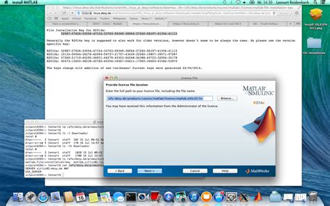Computing Matlab Mac OSX Installation