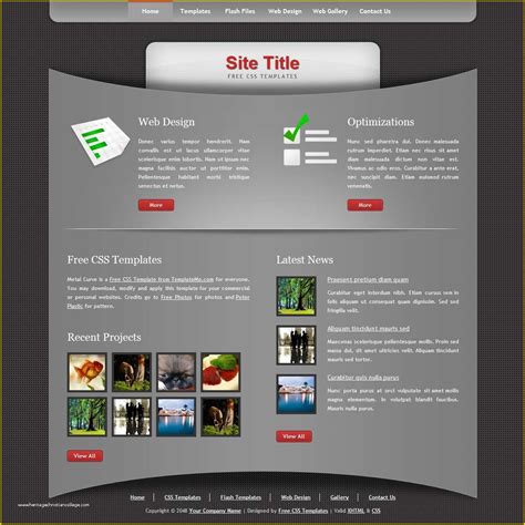 css templates for music website for free of free css templates free css
