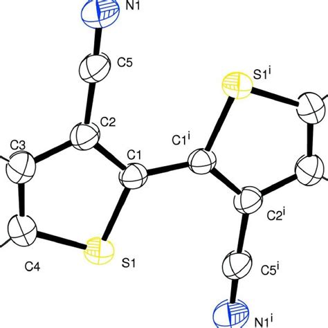 The Molecular Structure Of The Title Molecule Showing The Atom