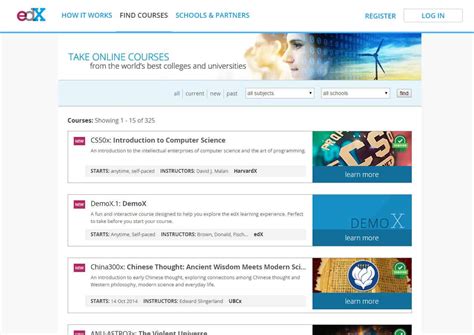 edx updates website with course search and filtering — class central