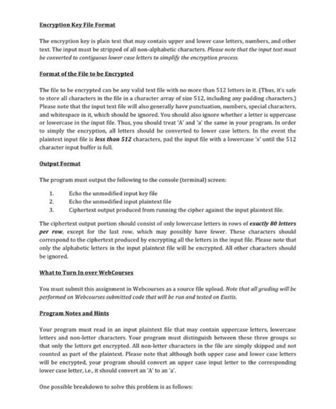 program submission instructions you must