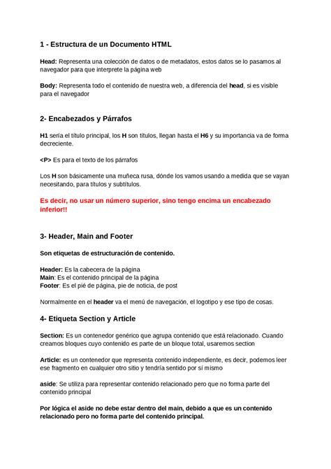 principios de html primeros pasos apuntes de tecnología docsity
