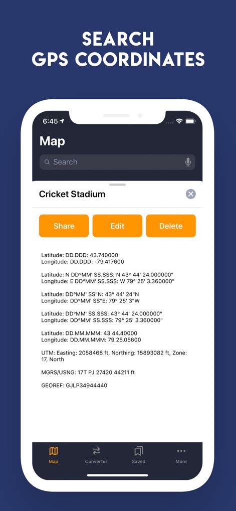 Gps Coordinates Converter App 내비게이션 앱 Mwm