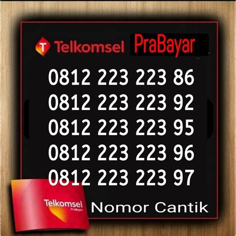 Jual Nomor Cantik Simpati 4g Lte Nomer Cantik Angka Rapih Manis Turun Unik Abc Abc Shopee
