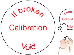 If Broken Calibration Void Label Ca10300 Label Source