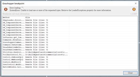 Grasshopper Loading Error Rhino For Windows Mcneel Forum