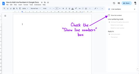 How To Add Line Numbers In Google Docs Easy Steps